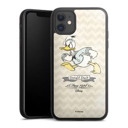 DeinDesign iPhone 11 Handy Gallery Case Handyh&uuml;lle 9H Geh&auml;rtetes Glas R&uuml;ckseite H&uuml;lle Disney Official Licensed Product Donuld Duck Vintage Gallery Case