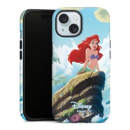 DeinDesign iPhone 15 Handy Panzer Handyh&uuml;lle robuste Outdoor H&uuml;lle Schutzh&uuml;lle matt Official Licensed Product Arielle Die Meerjungfrau Mermaid Tough Case
