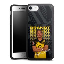 DeinDesign iPhone SE (2020) Handy Gallery Case Handyh&uuml;lle 9H Geh&auml;rtetes Glas R&uuml;ckseite H&uuml;lle Borussia Dortmund Bvb Julian Brandt Gallery Case