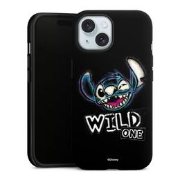 DeinDesign iPhone 15 Handy Panzer Handyh&uuml;lle robuste Outdoor H&uuml;lle Schutzh&uuml;lle matt Lilo & Stitch Disney Official Licensed Product Tough Case