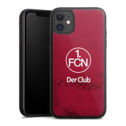DeinDesign iPhone 11 Handy Gallery Case Handyh&uuml;lle 9H Geh&auml;rtetes Glas R&uuml;ckseite H&uuml;lle Official Licensed Product 1. Fc N&uuml;rnberg Bundesliga Gallery Case