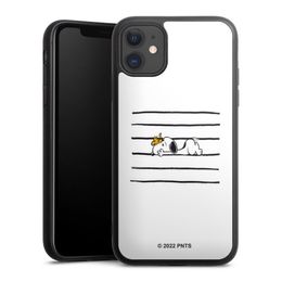 DeinDesign iPhone 11 Handy Gallery Case Handyh&uuml;lle 9H Geh&auml;rtetes Glas R&uuml;ckseite H&uuml;lle Snoopy Dog Peanuts Gallery Case