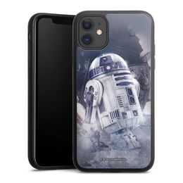 DeinDesign iPhone 11 Handy Gallery Case Handyh&uuml;lle 9H Geh&auml;rtetes Glas R&uuml;ckseite H&uuml;lle Robot Star Wars Merchandise Gallery Case