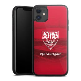 DeinDesign iPhone 11 Handy Gallery Case Handyh&uuml;lle 9H Geh&auml;rtetes Glas R&uuml;ckseite H&uuml;lle Stadium Vfb Stuttgart Official Licensed Product Gallery Case