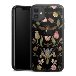DeinDesign iPhone 11 Handy Gallery Case Handyh&uuml;lle 9H Geh&auml;rtetes Glas R&uuml;ckseite H&uuml;lle Blossom Flower Wreath Bee Gallery Case