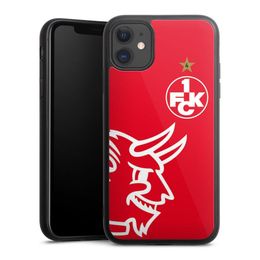DeinDesign iPhone 11 Handy Gallery Case Handyh&uuml;lle 9H Geh&auml;rtetes Glas R&uuml;ckseite H&uuml;lle Star Devil 1. Fc Kaiserslautern Gallery Case