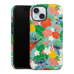 DeinDesign iPhone 15 Handy Panzer Handyh&uuml;lle robuste Outdoor H&uuml;lle Schutzh&uuml;lle matt Lilo & Stitch Movie Disney Tough Case