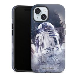 DeinDesign iPhone 15 Handy Panzer Handyh&uuml;lle robuste Outdoor H&uuml;lle Schutzh&uuml;lle matt Robot Merchandise Star Wars Tough Case