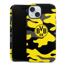 DeinDesign iPhone 15 Handy Panzer Handyh&uuml;lle robuste Outdoor H&uuml;lle Schutzh&uuml;lle matt Borussia Dortmund Merchandise Bvb Tough Case