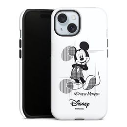 DeinDesign iPhone 15 Handy Panzer Handyh&uuml;lle robuste Outdoor H&uuml;lle Schutzh&uuml;lle matt Mickey Mouse Disney Official Licensed Product Tough Case