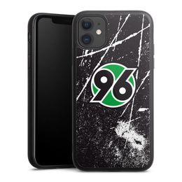 DeinDesign iPhone 11 Handy Gallery Case Handyh&uuml;lle 9H Geh&auml;rtetes Glas R&uuml;ckseite H&uuml;lle Coat Of Arms H96 Hannover 96 Gallery Case