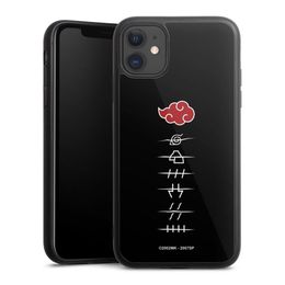 DeinDesign iPhone 11 Handy Gallery Case Handyh&uuml;lle 9H Geh&auml;rtetes Glas R&uuml;ckseite H&uuml;lle Naruto Shippuden Official Licensed Product Akatsuki Gallery Case