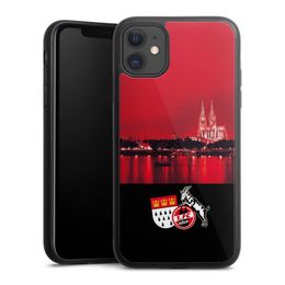 DeinDesign iPhone 11 Handy Gallery Case Handyh&uuml;lle 9H Geh&auml;rtetes Glas R&uuml;ckseite H&uuml;lle 1. Fc K&ouml;ln Official Licensed Product Skyline Gallery Case