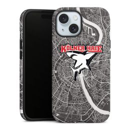 DeinDesign iPhone 15 Handy Panzer Handyh&uuml;lle robuste Outdoor H&uuml;lle Schutzh&uuml;lle matt K&ouml;lner Haie Ice Hockey Official Licensed Product Tough Case