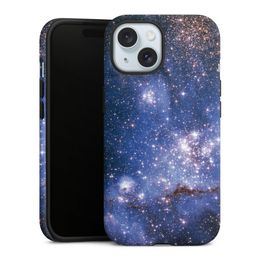 DeinDesign iPhone 15 Handy Panzer Handyh&uuml;lle robuste Outdoor H&uuml;lle Schutzh&uuml;lle matt Galaxy Weltall Weltraum Tough Case