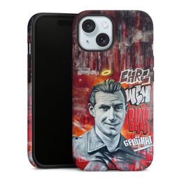 DeinDesign iPhone 15 Handy Panzer Handyh&uuml;lle robuste Outdoor H&uuml;lle Schutzh&uuml;lle matt 1. Fc Kaiserslautern 1. Fck Fritz Walter Tough Case