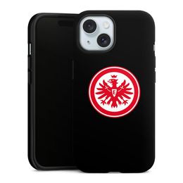 DeinDesign iPhone 15 Handy Panzer Handyh&uuml;lle robuste Outdoor H&uuml;lle Schutzh&uuml;lle matt Sge Eintracht Frankfurt Eagle Tough Case