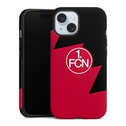 DeinDesign iPhone 15 Handy Panzer Handyh&uuml;lle robuste Outdoor H&uuml;lle Schutzh&uuml;lle matt 1. Fcn 1. Fc N&uuml;rnberg Merchandise Tough Case
