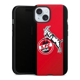DeinDesign iPhone 15 Handy Panzer Handyh&uuml;lle robuste Outdoor H&uuml;lle Schutzh&uuml;lle matt 1. Fc K&ouml;ln Billy Goat Hennes Official Licensed Product Tough Case