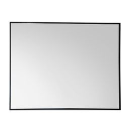 Edaxo Wandspiegel, Schwarz, Glas, 80x60x3 cm, Spiegel, Wandspiegel