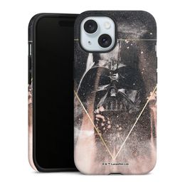 DeinDesign iPhone 15 Handy Panzer Handyh&uuml;lle robuste Outdoor H&uuml;lle Schutzh&uuml;lle matt Star Wars Darth Vader Official Licensed Product Tough Case