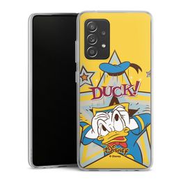 DeinDesign Galaxy A52s 5G Handy Silikon H&uuml;lle Case transparent Handyh&uuml;lle Donald Duck Disney Official Licensed Product Silikon Case