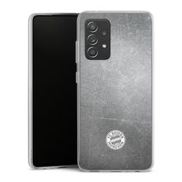 DeinDesign Galaxy A52s 5G Handy Silikon H&uuml;lle Case transparent Handyh&uuml;lle Fc Bayern M&uuml;nchen Fcb Concrete Silikon Case