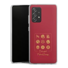 DeinDesign Galaxy A52s 5G Handy Silikon H&uuml;lle Case transparent Handyh&uuml;lle Fcb 125 Jahre Fc Bayern M&uuml;nchen Merchandise Silikon Case