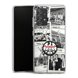 DeinDesign Galaxy A52s 5G Handy Silikon H&uuml;lle Case transparent Handyh&uuml;lle Official Licensed Product Retro Eintracht Frankfurt Silikon Case