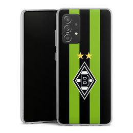 DeinDesign Galaxy A52s 5G Handy Silikon H&uuml;lle Case transparent Handyh&uuml;lle Stripes Borussia M&ouml;nchengladbach Gladbach Silikon Case