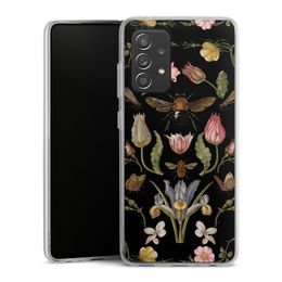 DeinDesign Galaxy A52s 5G Handy Silikon H&uuml;lle Case transparent Handyh&uuml;lle Blossom Flower Wreath Bee Silikon Case