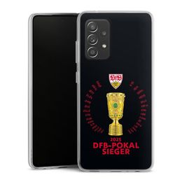 DeinDesign Galaxy A52s 5G Handy Silikon H&uuml;lle Case transparent Handyh&uuml;lle Official Licensed Product Vfb Stuttgart Trophy Silikon Case
