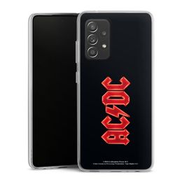 DeinDesign Galaxy A52s 5G Handy Silikon H&uuml;lle Case transparent Handyh&uuml;lle Official Licensed Product Acdc Logo Silikon Case