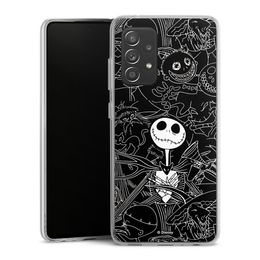 DeinDesign Galaxy A52s 5G Handy Silikon H&uuml;lle Case transparent Handyh&uuml;lle Disney Nightmare Before Christmas Halloween Silikon Case