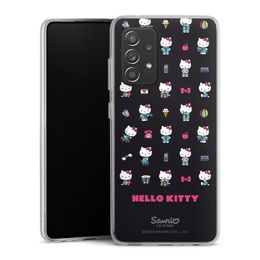 DeinDesign Galaxy A52s 5G Handy Silikon H&uuml;lle Case transparent Handyh&uuml;lle Kindheit Merchandise Hello Kitty Silikon Case