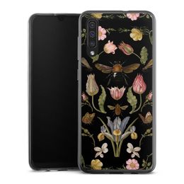 DeinDesign Galaxy A50 Handy Silikon H&uuml;lle Case transparent Handyh&uuml;lle Flower Wreath Bee Blossom Silikon Case