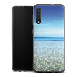 DeinDesign Galaxy A50 Handy Silikon H&uuml;lle Case transparent Handyh&uuml;lle Urlaub Sky Ocean Silikon Case