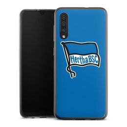 DeinDesign Galaxy A50 Handy Silikon H&uuml;lle Case transparent Handyh&uuml;lle Hertha Bsc Official Licensed Product Flag Silikon Case