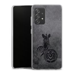 DeinDesign Galaxy A52s 5G Handy Silikon H&uuml;lle Case transparent Handyh&uuml;lle Msv Duisburg Zebra Official Licensed Product Silikon Case