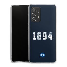 DeinDesign Galaxy A52s 5G Handy Silikon H&uuml;lle Case transparent Handyh&uuml;lle Karlsruher Sc Ksc Bundesliga Silikon Case