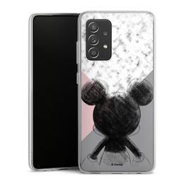 DeinDesign Galaxy A52s 5G Handy Silikon H&uuml;lle Case transparent Handyh&uuml;lle Mickey Mouse Disney Marble Silikon Case
