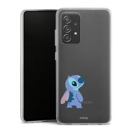 DeinDesign Galaxy A52s 5G Handy Silikon H&uuml;lle Case transparent Handyh&uuml;lle Merchandise Disney Lilo & Stitch Silikon Case