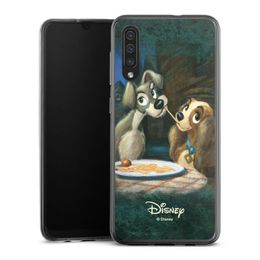 DeinDesign Galaxy A50 Handy Silikon H&uuml;lle Case transparent Handyh&uuml;lle Lady And The Tramp Disney Official Licensed Product Silikon Case