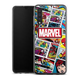DeinDesign Galaxy A50 Handy Silikon H&uuml;lle Case transparent Handyh&uuml;lle Muster Comic Marvel Silikon Case