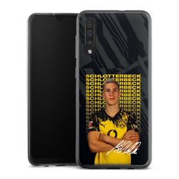 DeinDesign Galaxy A50 Handy Silikon H&uuml;lle Case transparent Handyh&uuml;lle Borussia Dortmund Nico Schlotterbeck Bvb Silikon Case