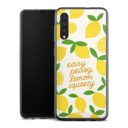 DeinDesign Galaxy A50 Handy Silikon H&uuml;lle Case transparent Handyh&uuml;lle Spruch Statement Lemon Silikon Case