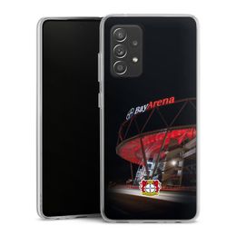 DeinDesign Galaxy A52s 5G Handy Silikon H&uuml;lle Case transparent Handyh&uuml;lle Official Licensed Product Bayer 04 Leverkusen Stadium Silikon Case