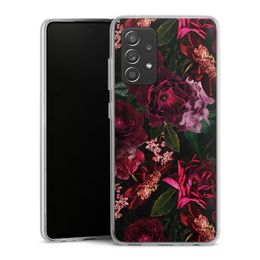 DeinDesign Galaxy A52s 5G Handy Silikon H&uuml;lle Case transparent Handyh&uuml;lle Blossom Flowers Rose Silikon Case