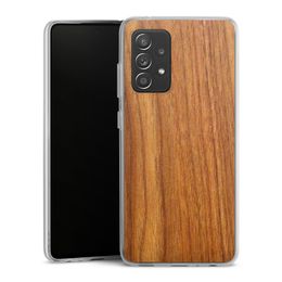 DeinDesign Galaxy A52s 5G Handy Silikon H&uuml;lle Case transparent Handyh&uuml;lle Wooden Look Larch Wood Silikon Case