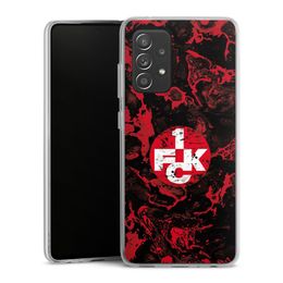 DeinDesign Galaxy A52s 5G Handy Silikon H&uuml;lle Case transparent Handyh&uuml;lle 1. Fc Kaiserslautern Logo 1. Fck Silikon Case